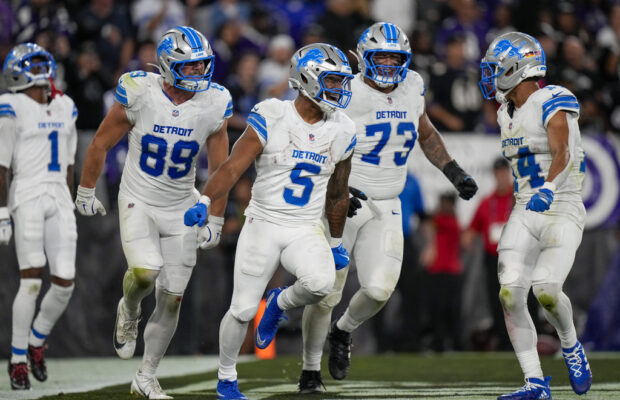 Lions run over the Ravens, sack Lamar Jackson 7 times in a 38-30 win ...