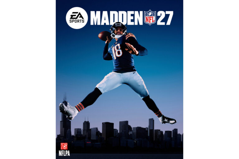 Caleb Williams strikes jump-throw pose for Madden NFL 27 cover | Radio ...